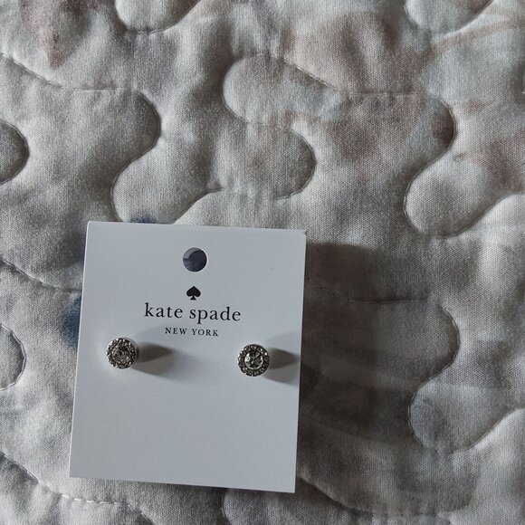 kate spade | Jewelry | Nwtnip Kate Spade Pave Halo Studs | Poshmark